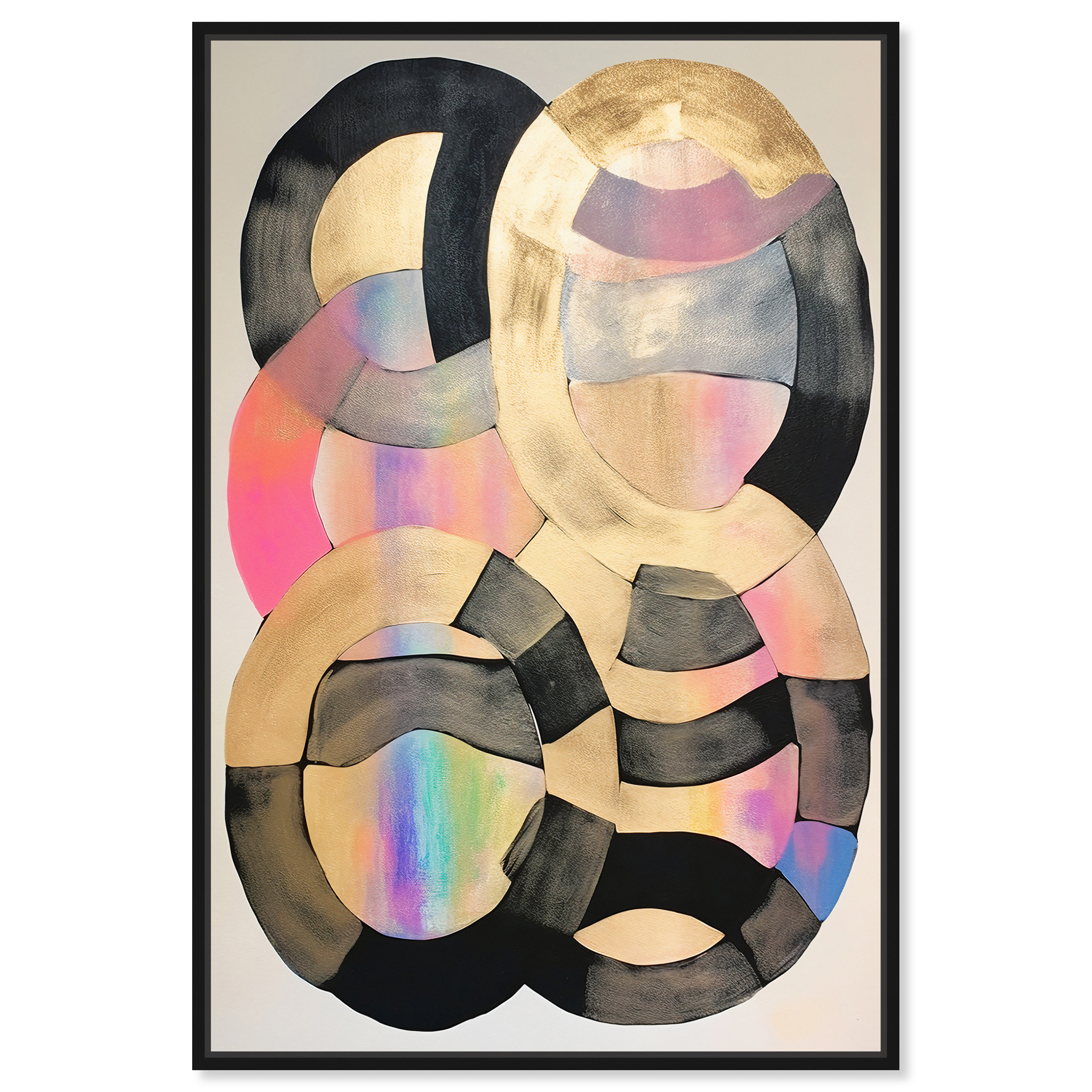 Art Remedy Everyone Hugged Retro Modern Abstract Wall Art by Art Remedy ...