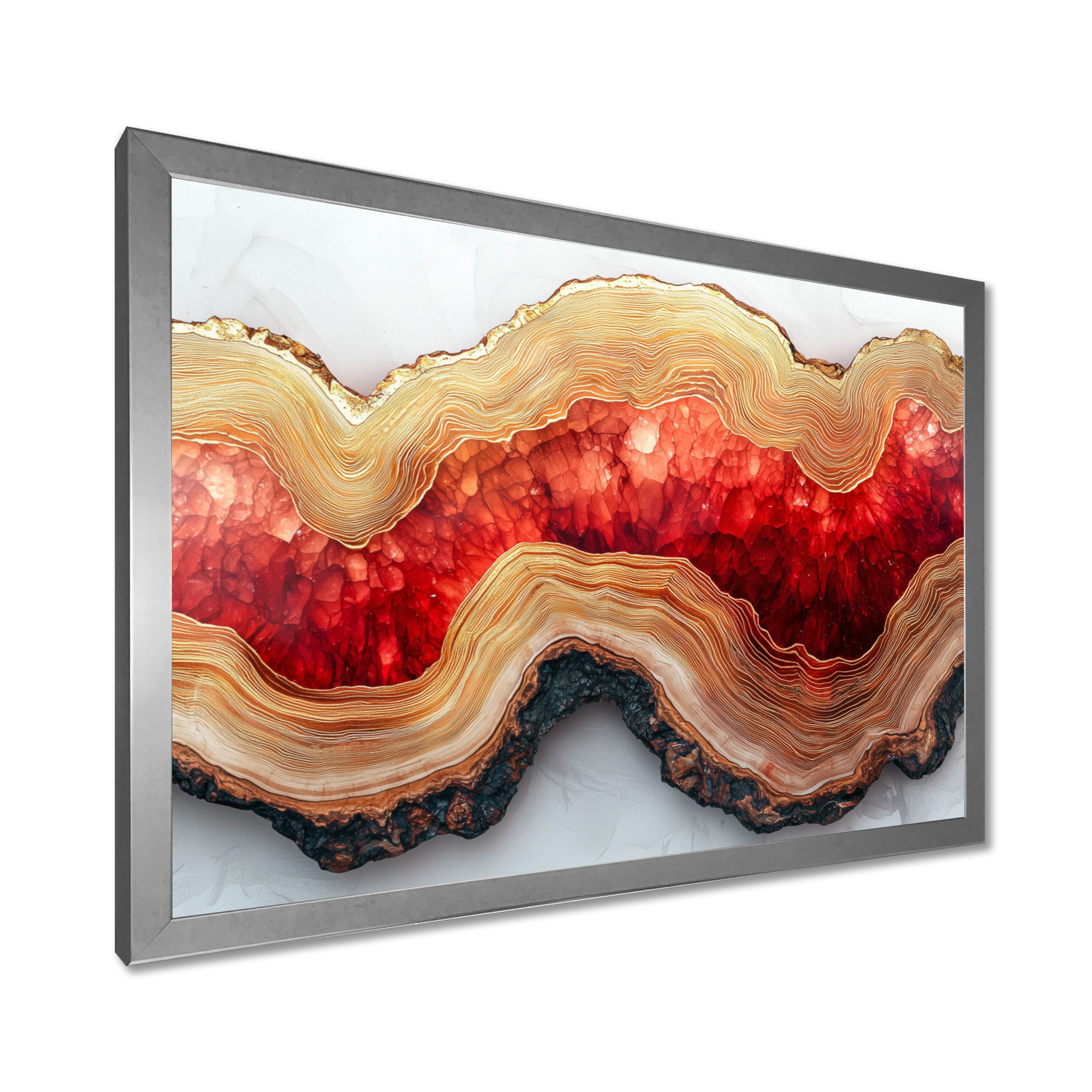 Wrought Studio™ Norlyn Ruby Crystals And Wood Slide Energy I - crystals ...