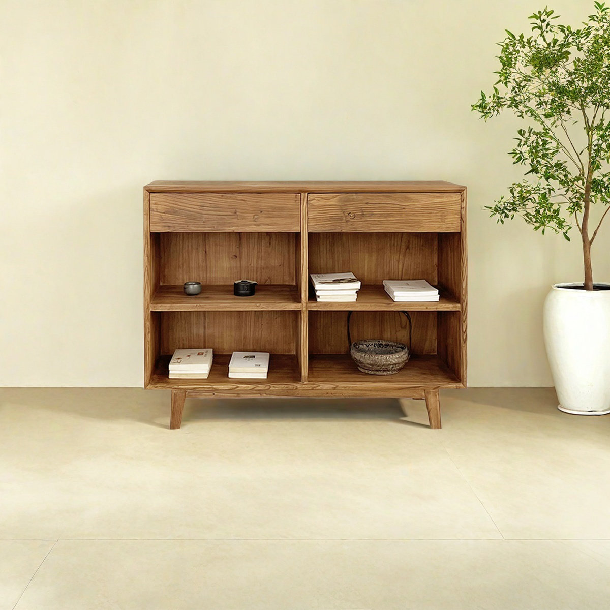 interanest Wabi-sabi style sideboard cabinet display shelves | Wayfair