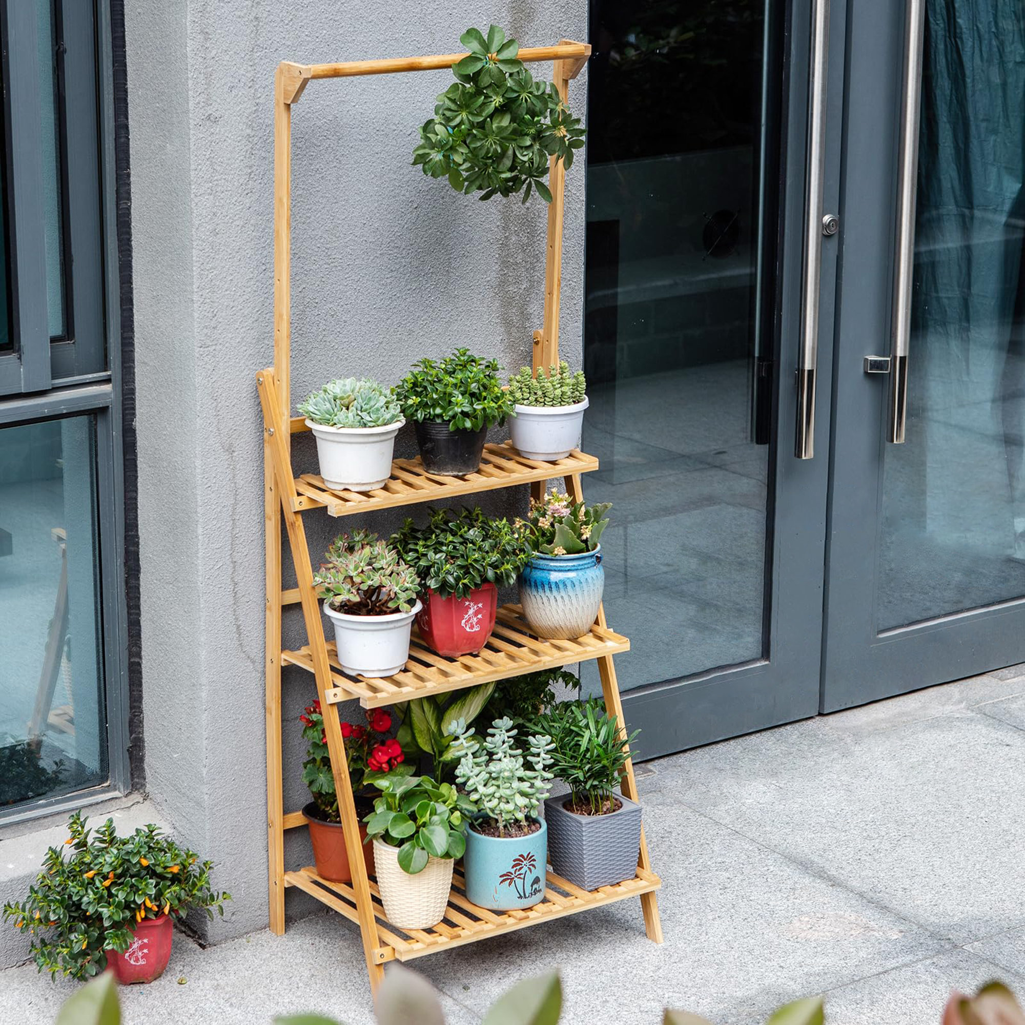 ENCORE CABINETRY INC. Bamboo 3-Tier Hanging Plant Stand - Wayfair Canada