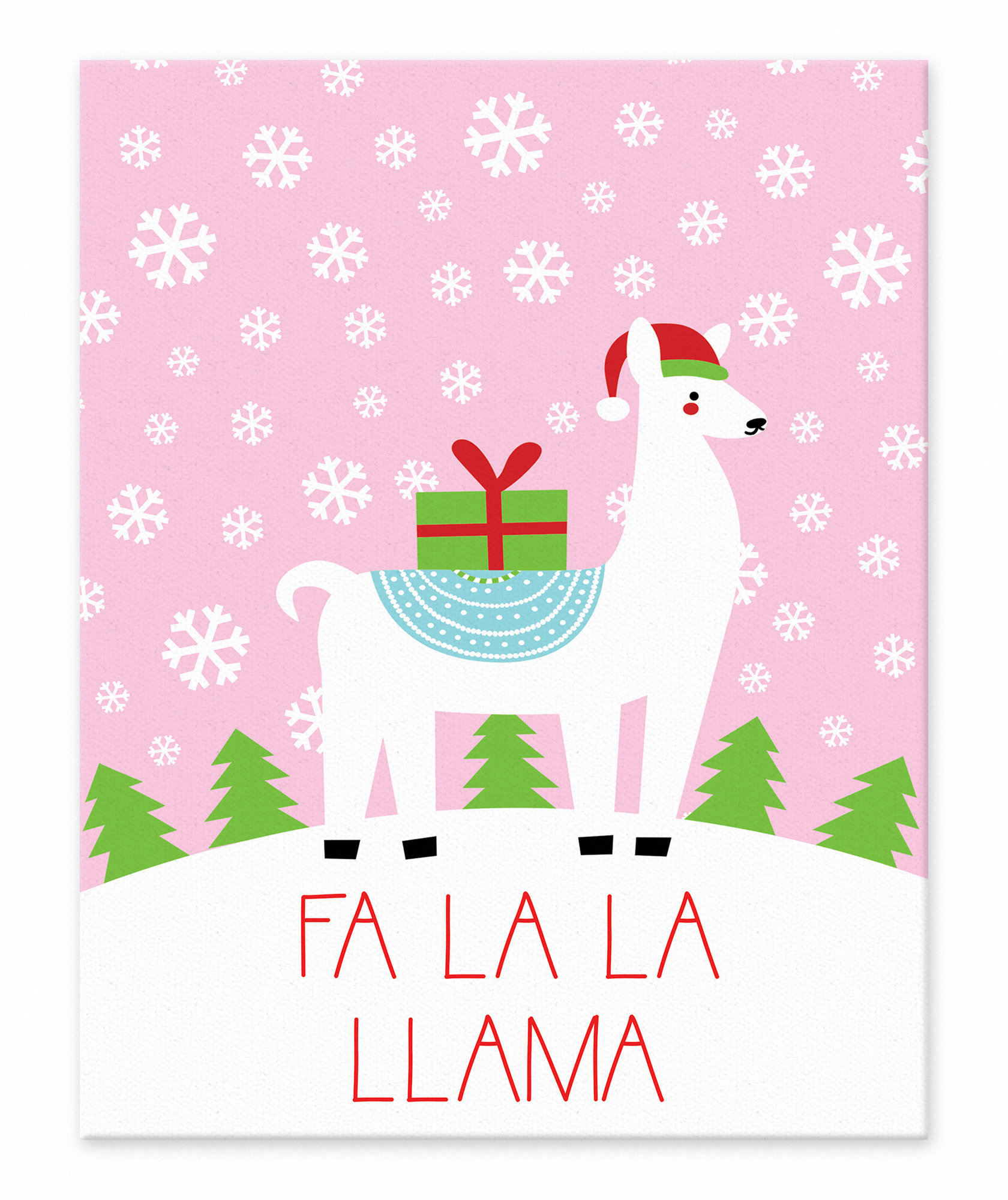 The Holiday Aisle® Clearwater Fa La La Llama Tabletop Decorative Plaque ...