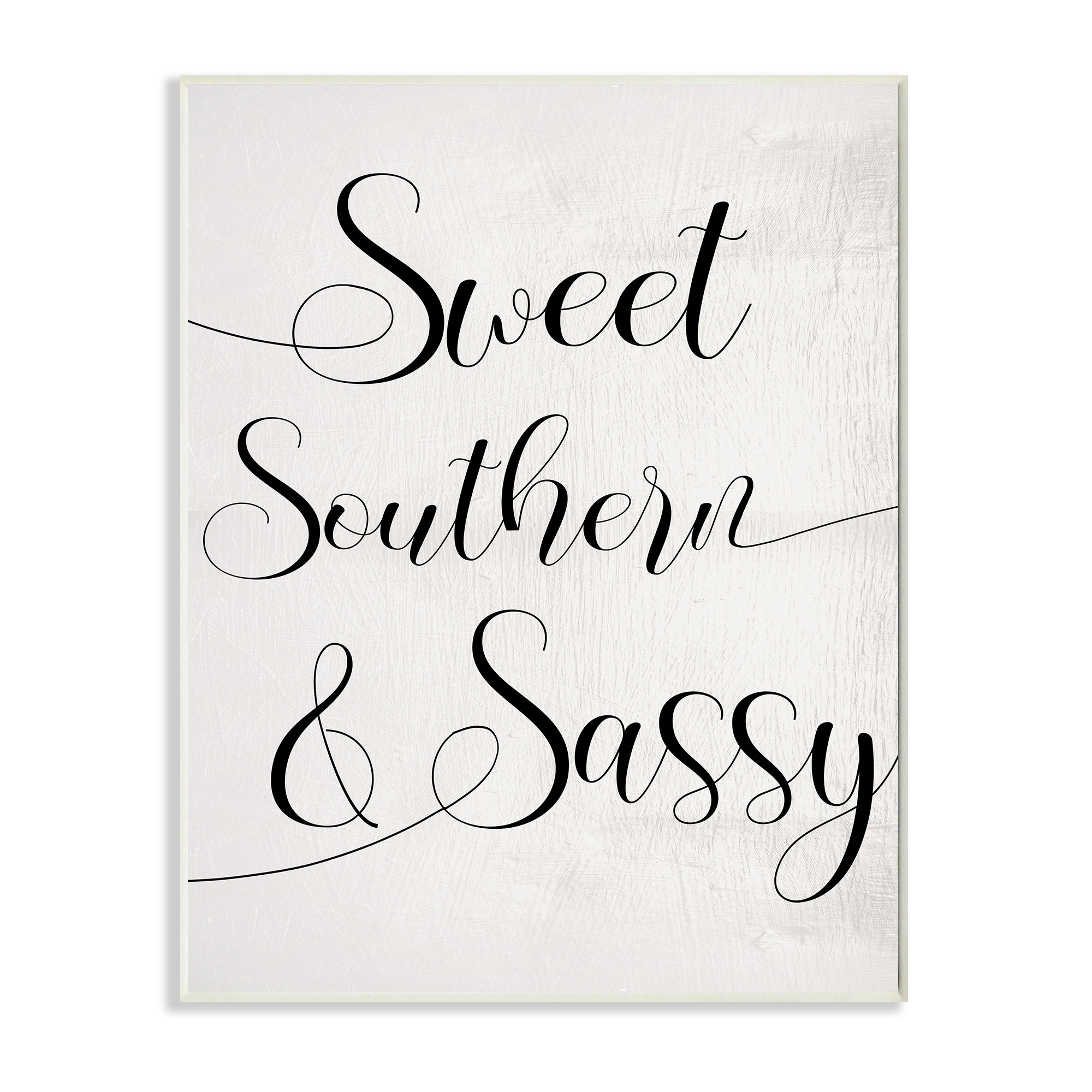 Trinx Sweet Southern & Sassy Lively Cursive Typography | Wayfair