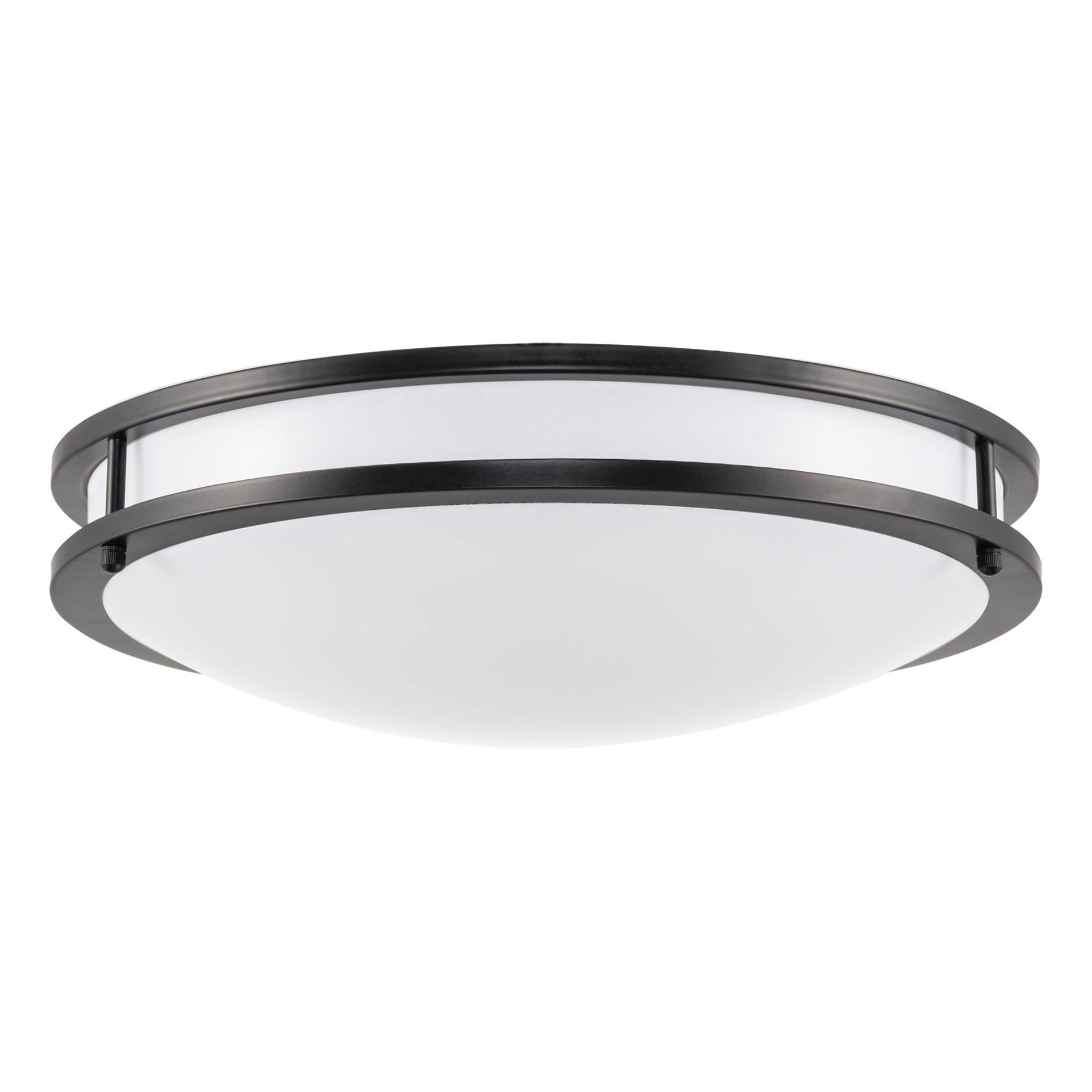 Wrought Studio Brighton 16" Modern 2-Ring LED (24W) Flush Mount Ceiling ...