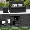 Red Barrel Studio® Friedbald 90 Gallon Outdoor Storage Bench with ...