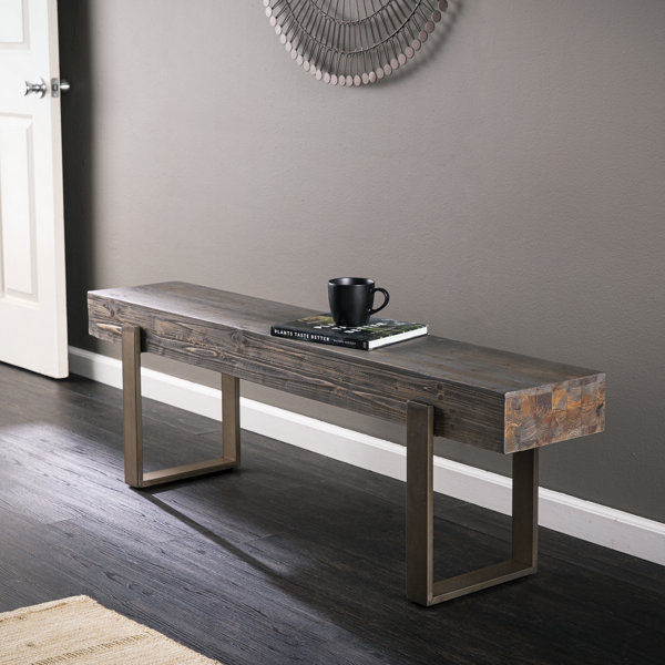 Union Rustic Radabaugh Rustic Industrial Reclaimed Wood Bench & Reviews ...