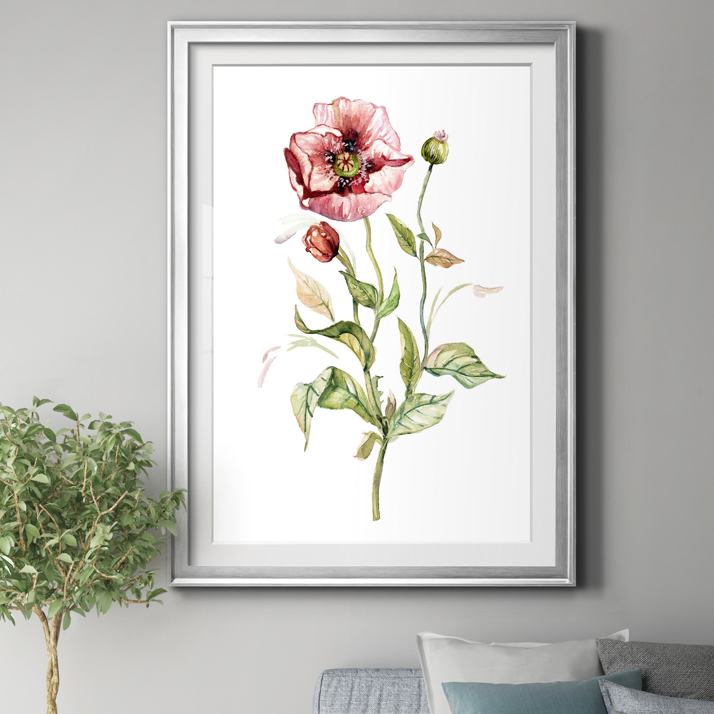 Winston Porter Wild Poppy - Picture Frame Painting Print on Paper ...
