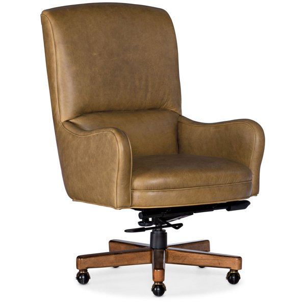 Genuine Leather Office Chairs You'll Love | Wayfair