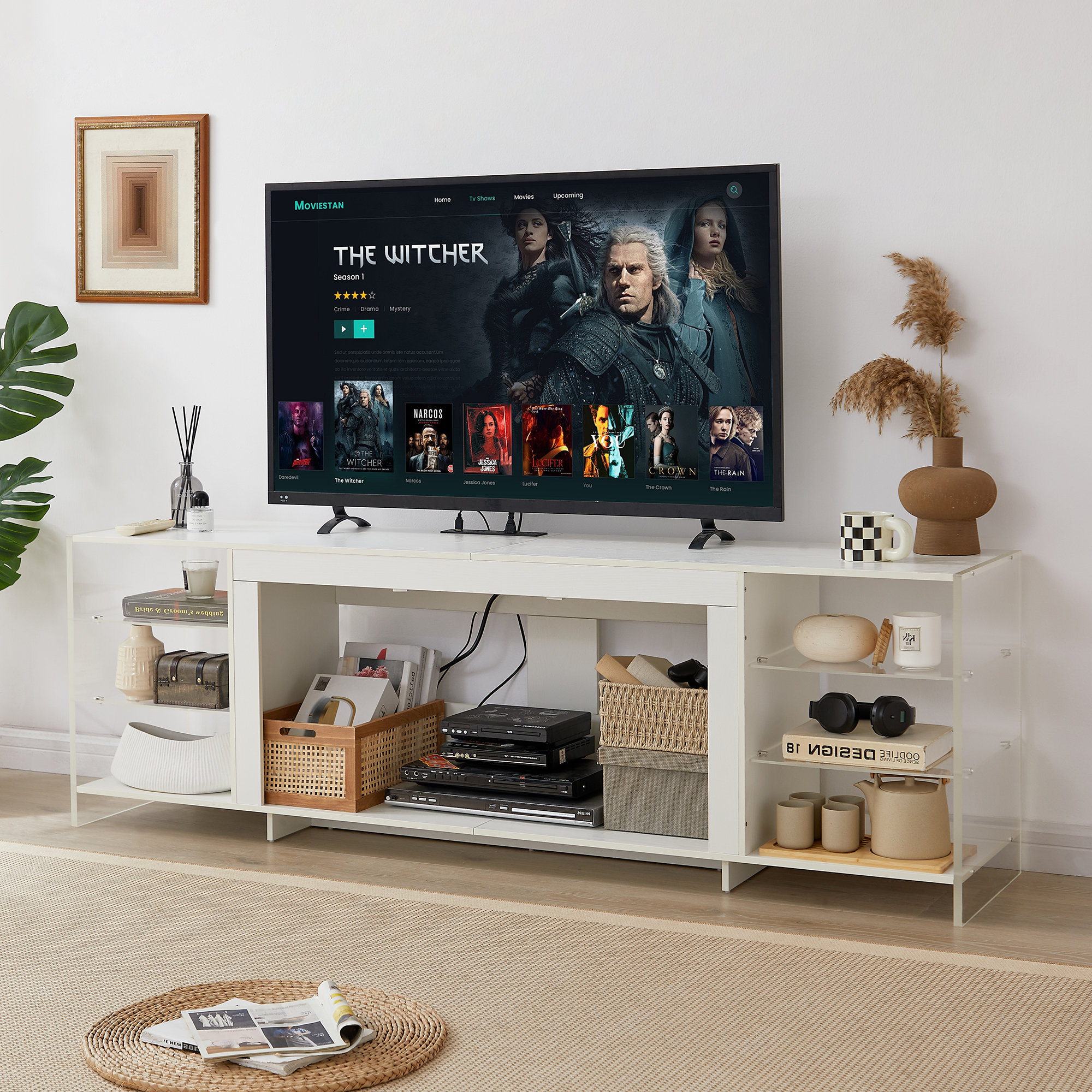 Ebern Designs Sekinat TV Stand for TVs up to 75" | Wayfair