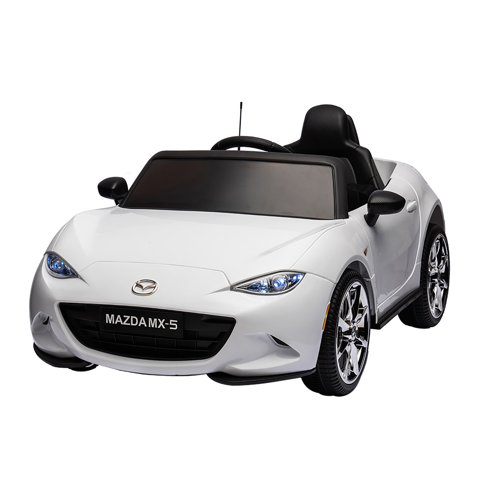 HIMILI 12V Ride On Car For Kids, Electric Car With Remote Control,Music Player, White | Wayfair