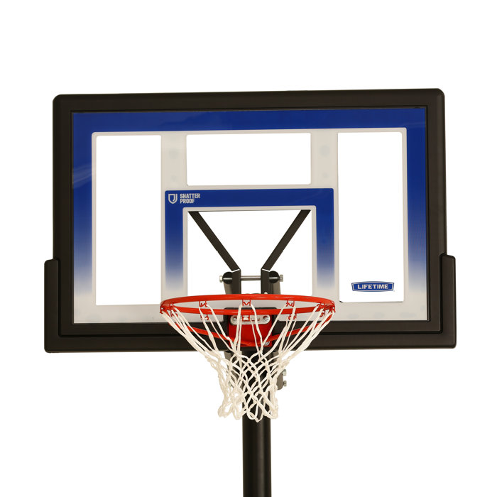Lifetime Height Adjustable In-Ground Basketball Hoop (48" Polycarbonate ...