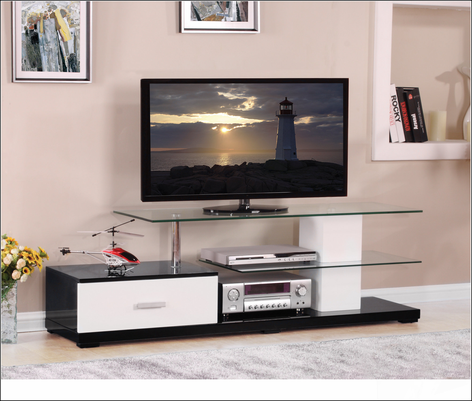 Wrought Studio™ Ivana & Finish TV Stand Stable support, multi ...