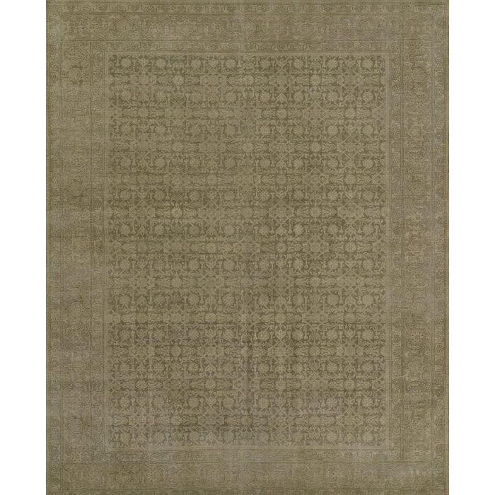 Pure Salt By Momeni Menorca Bazzaar Hand Knotted Wool Green Area Rug 8 ...