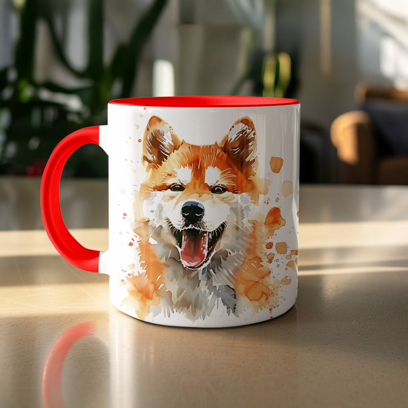 East Urban Home Watercolor French Bulldog Design 11oz Coffee Mug ...