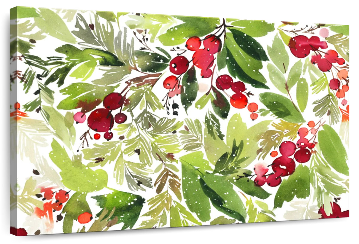 Lark Manor™ Harnek Holiday Spruce And Berries | Wayfair