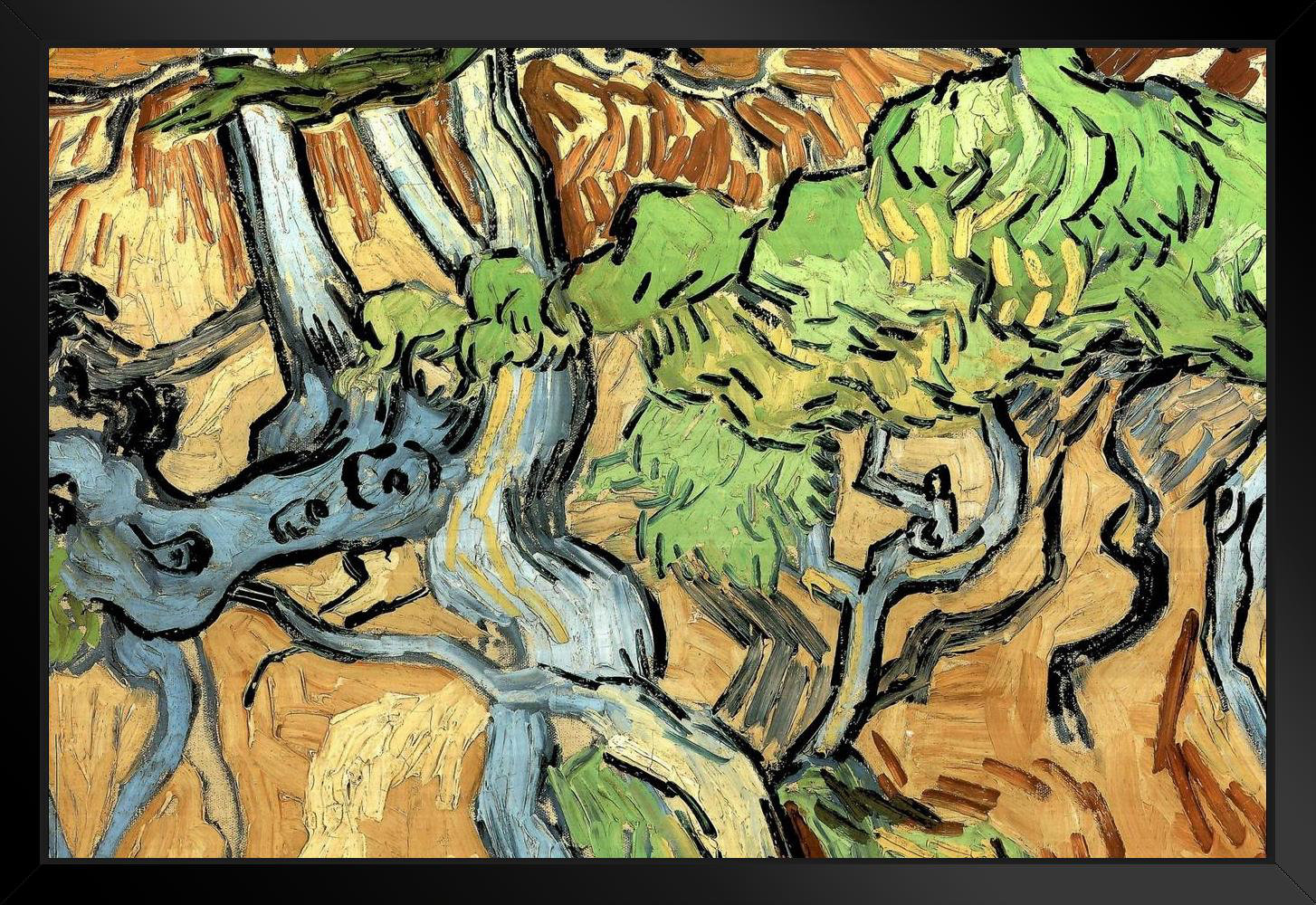 Vault W Artwork Vincent Van Gogh Tree Roots 1890 Van Gogh Wall Art ...