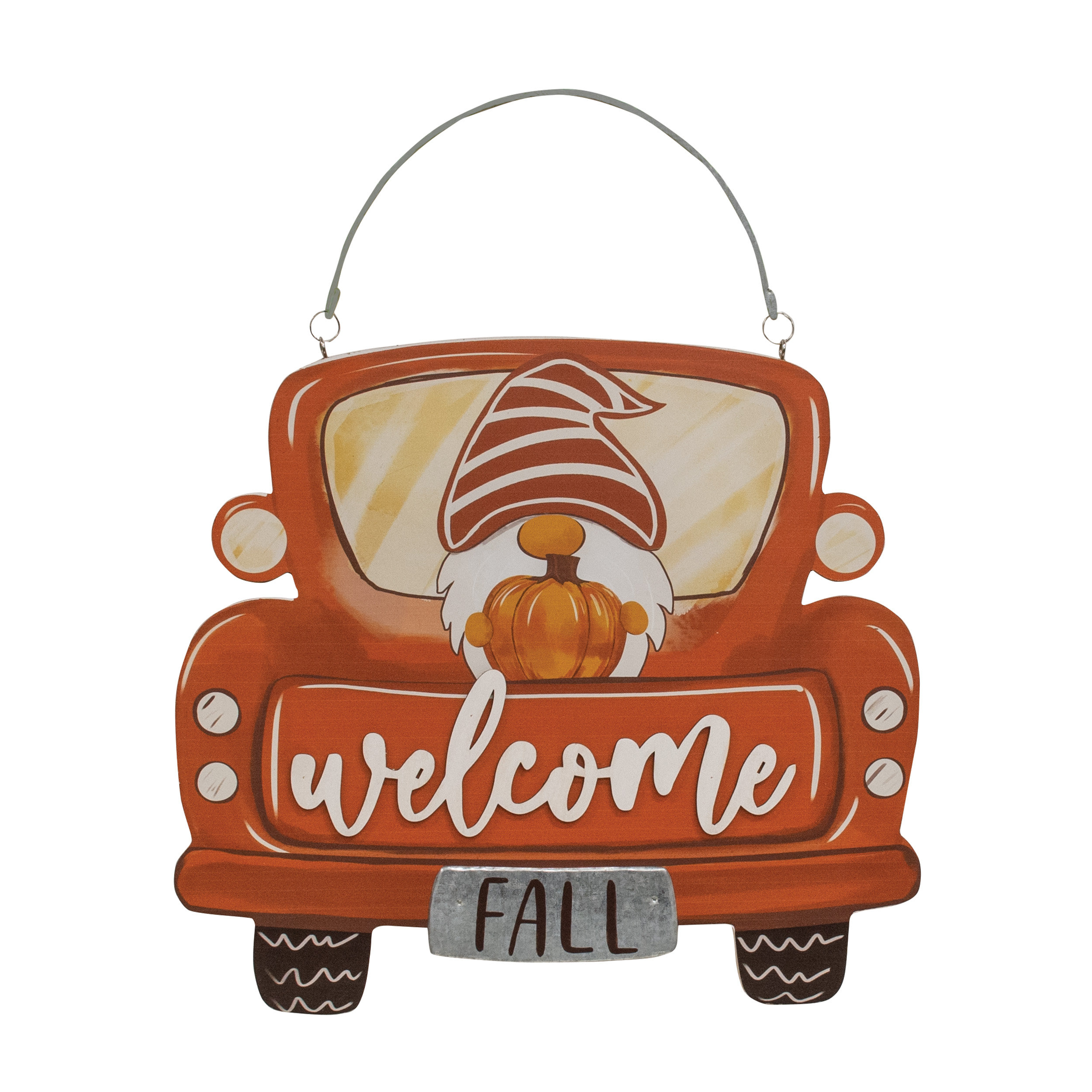 CWI Gifts Welcome Gnome Fall Metal Sign - Wayfair Canada