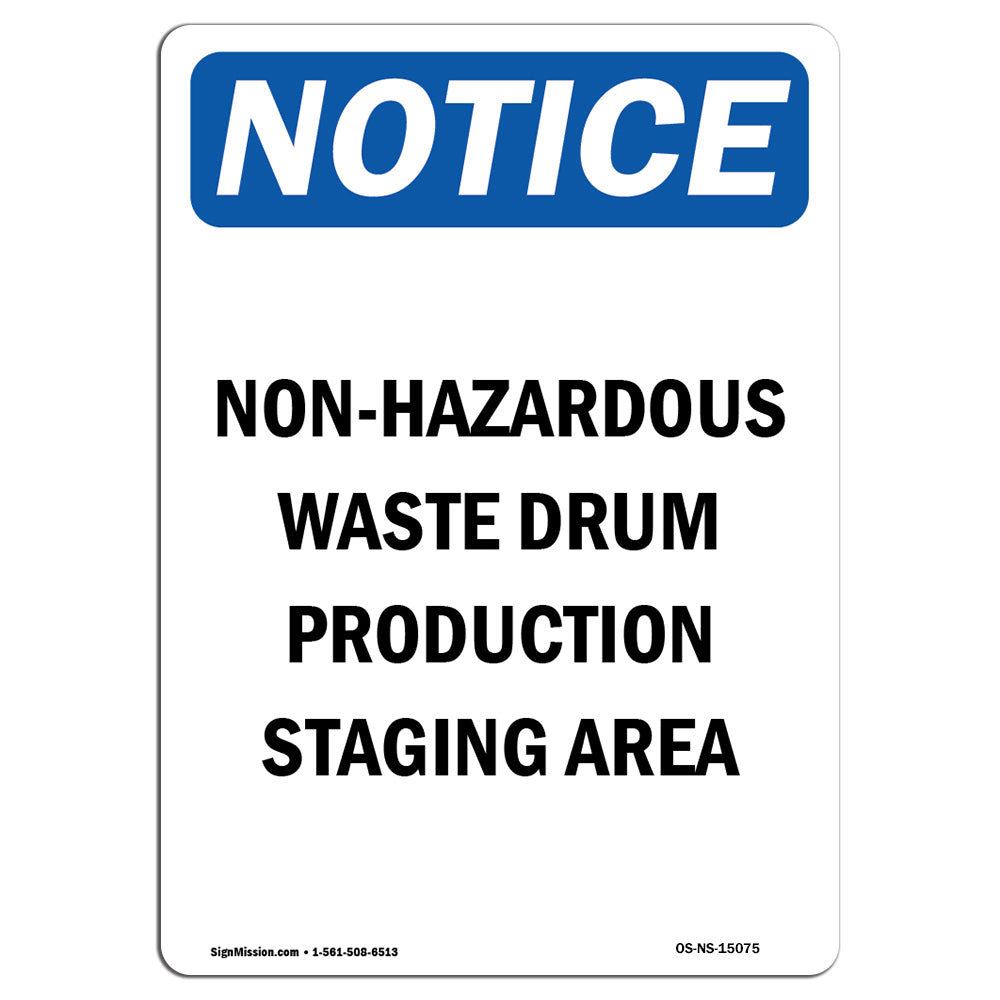 SignMission Non-Hazardous Waste Drum Production Sign | Wayfair