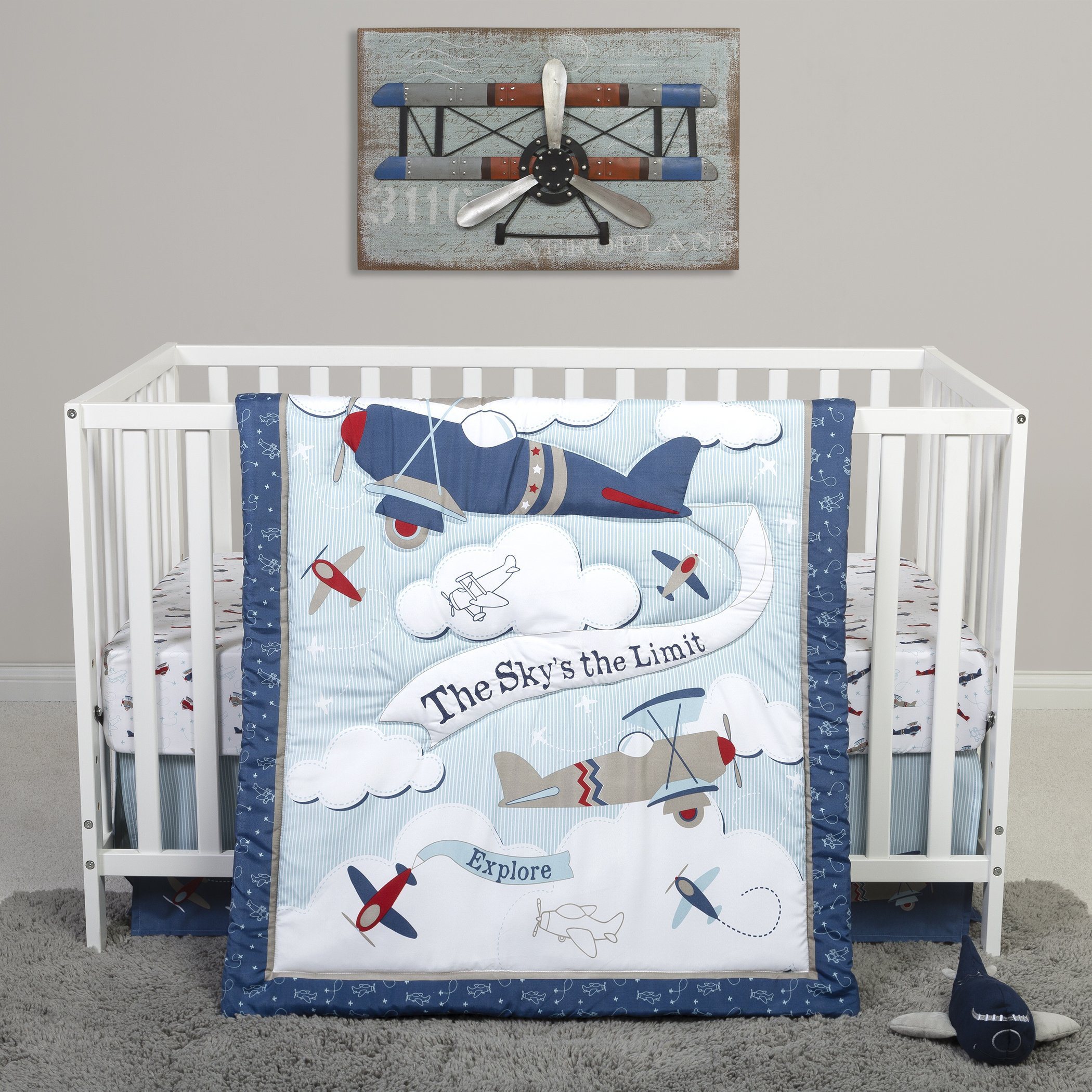 Harriet Bee Piper Adventure Awaits 4 Piece Crib Bedding Set & Reviews ...