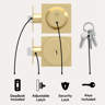 Mega Handles Suana Keyed Entry Door Knob with Single Cylinder Deadbolt ...