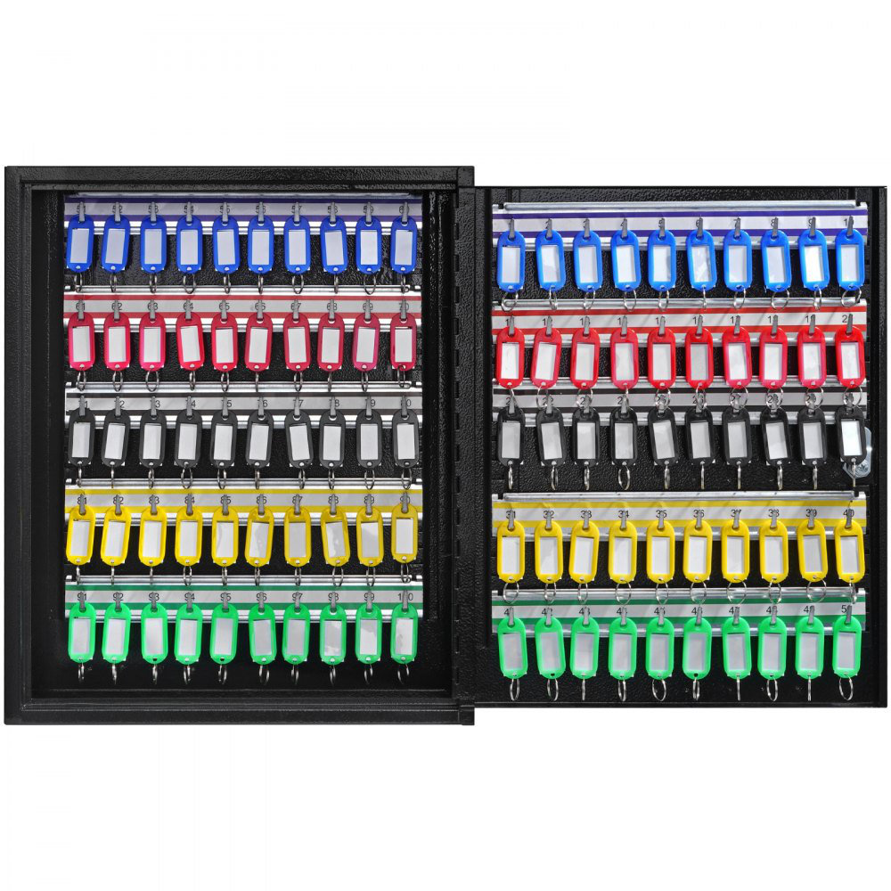 Stellweilan Tessberg Key Cabinet, Key Lock Box with Adjustable Racks ...