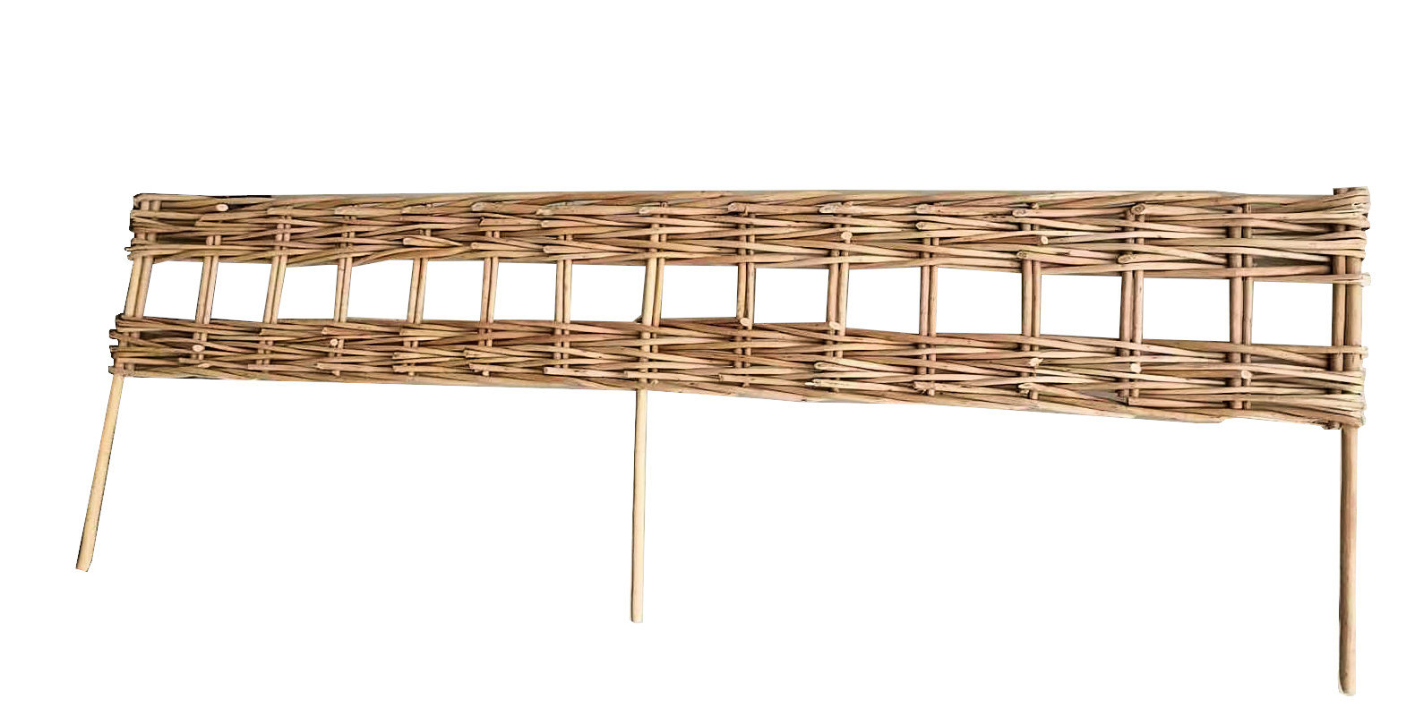 MGP Carbonized Woven Willow Edging with Vertical Cross Sections Pattern ...