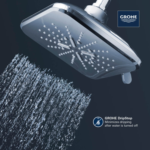 GROHE Fixed Shower Head 1.75 GPM GPM & Reviews | Wayfair