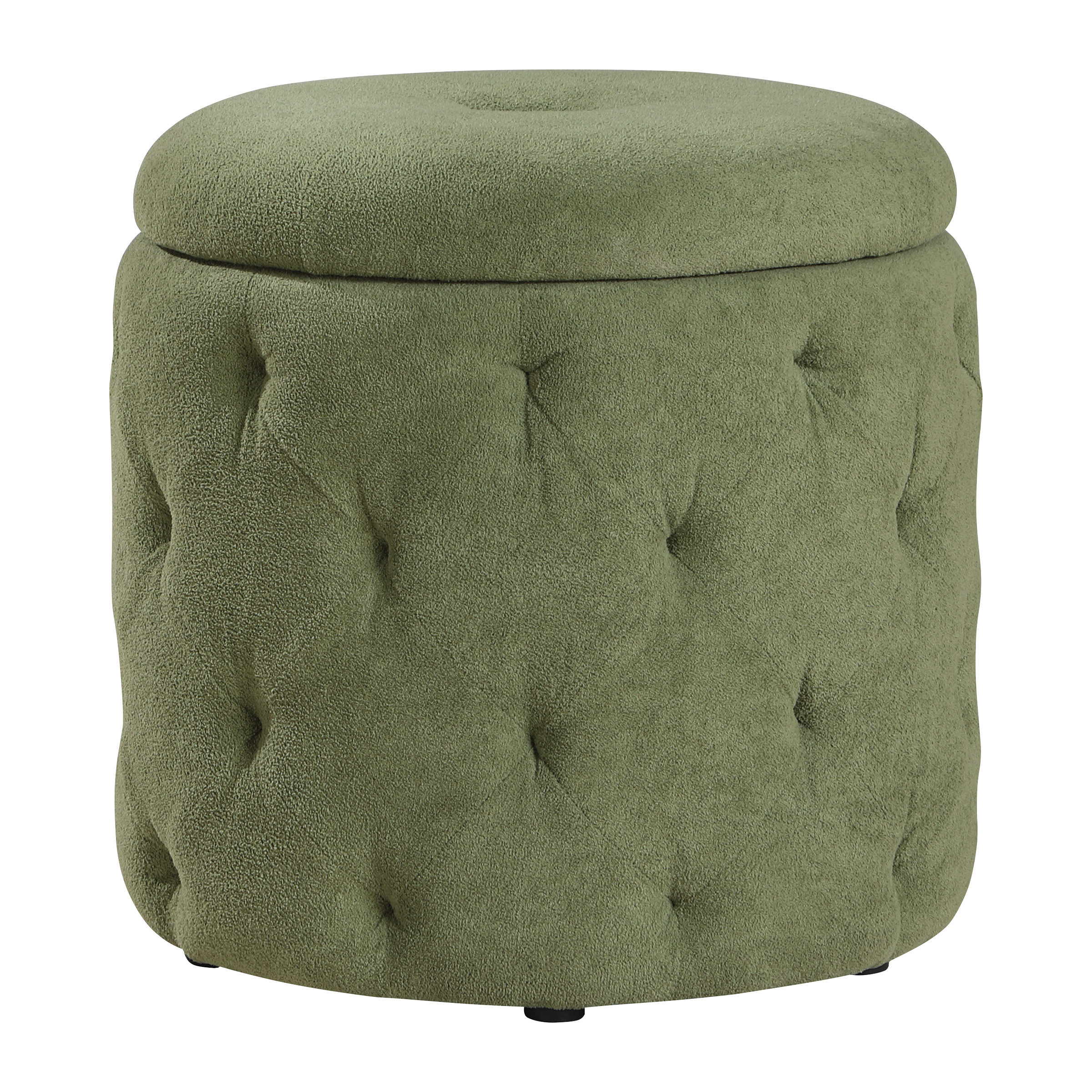 Ebern Designs Jarra Round Storage Ottoman | Wayfair
