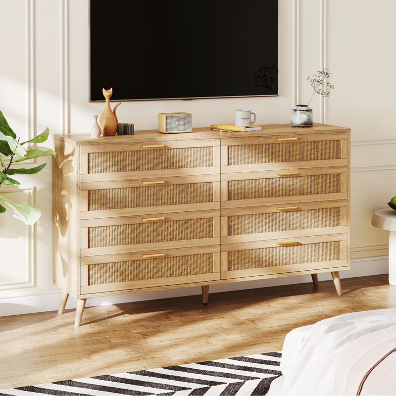 Bay Isle Home™ Abrienne 8 - Drawer Dresser, Bedroom Chest of Dressers ...