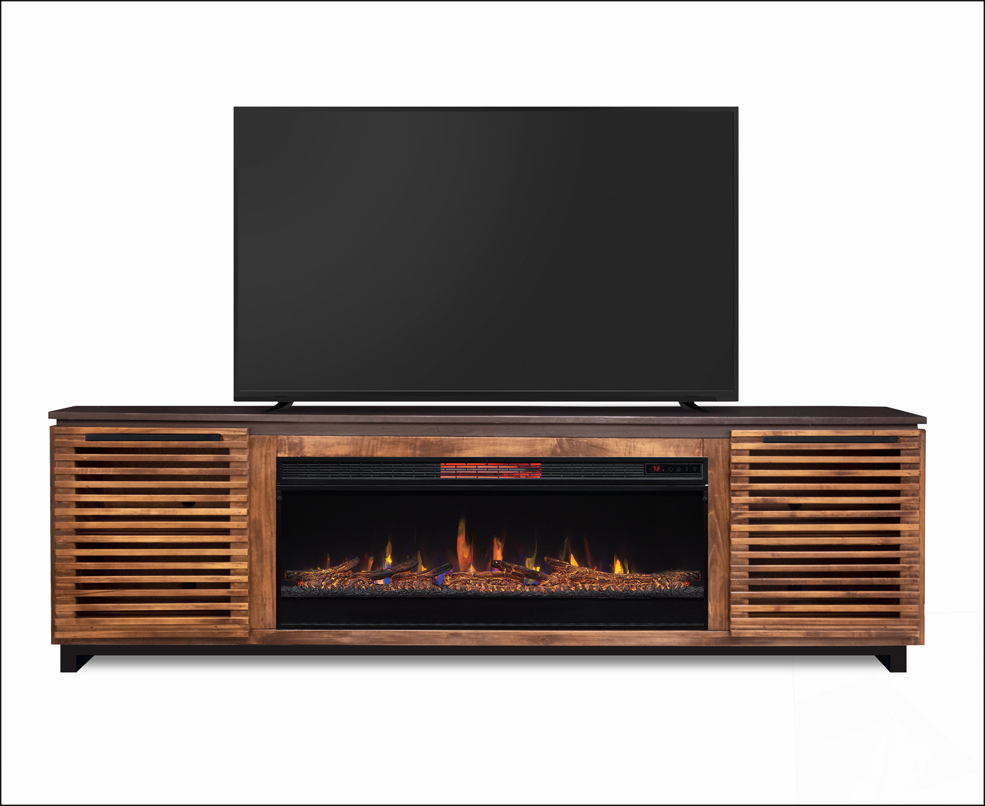 One Allium Way 86 inch Fireplace TV Stand Console for TVs up to 100 ...
