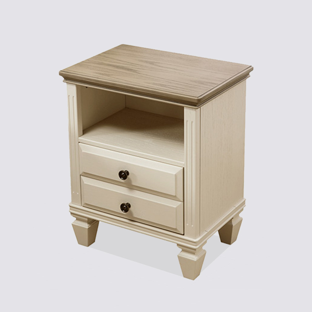 STONE DRAGON TILE ARTS LLC European Solid Wood Red Oak Double Draw ...