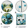 Ivy Bronx Blue And White Landry Bubble Trouble - Laundry Metal Wall Art ...