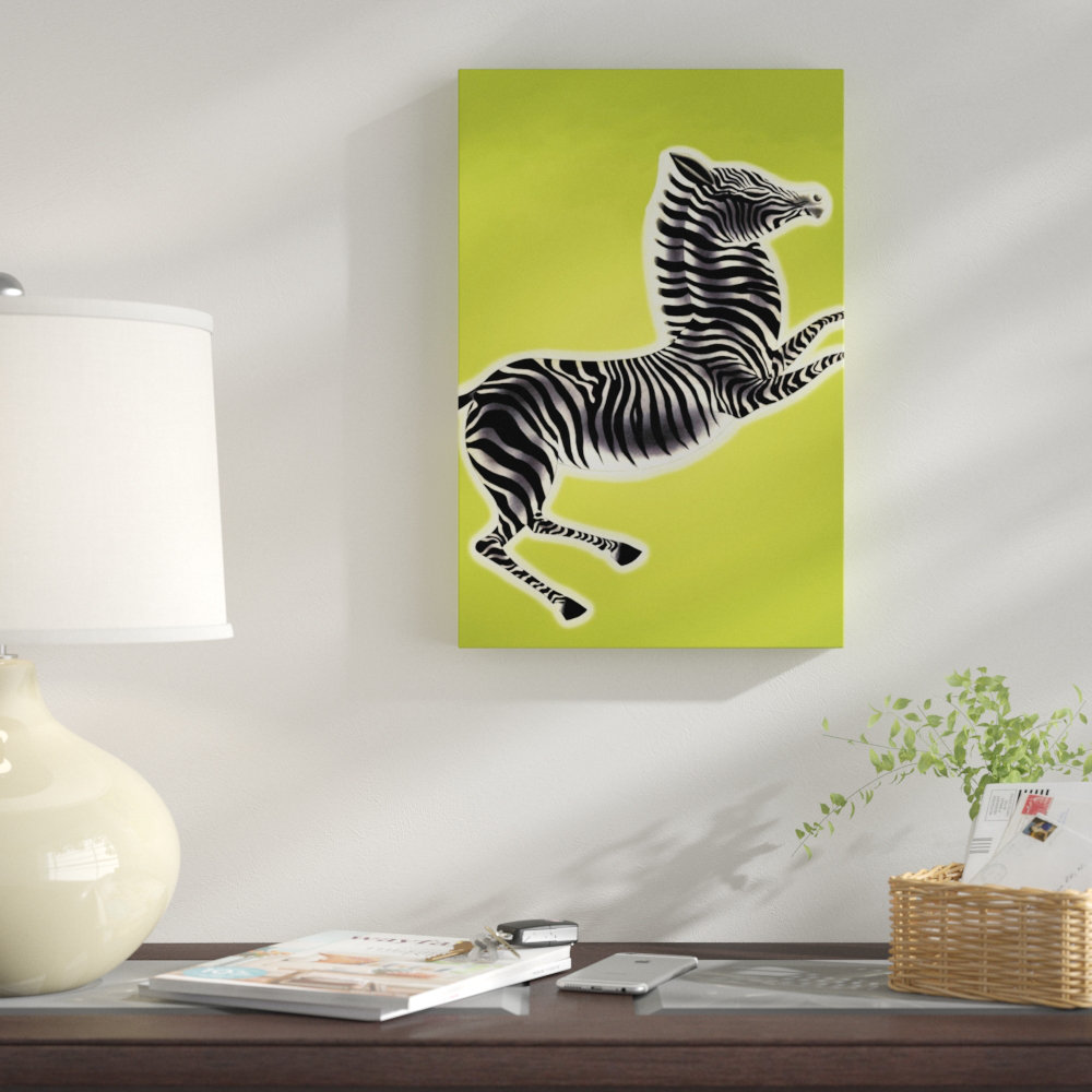 East Urban Home 'Zebra, 1933' Graphic Art Print on Canvas - Wayfair Canada
