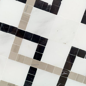 TileBar Pendulum Random Sized Marble Mosaic Wall & Floor Tile | Perigold