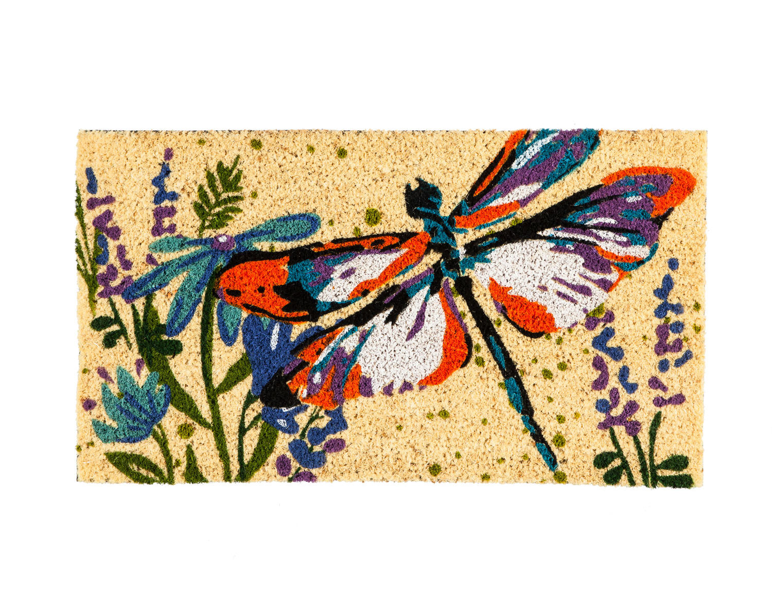 Red Barrel Studio® Dragonfly 28 x 16 Non-Slip Indoor Door Mat | Wayfair