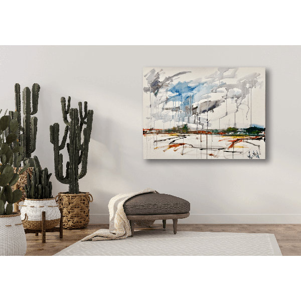 Orren Ellis Purple Rain - Artist Enhanced Canvas Print | Wayfair