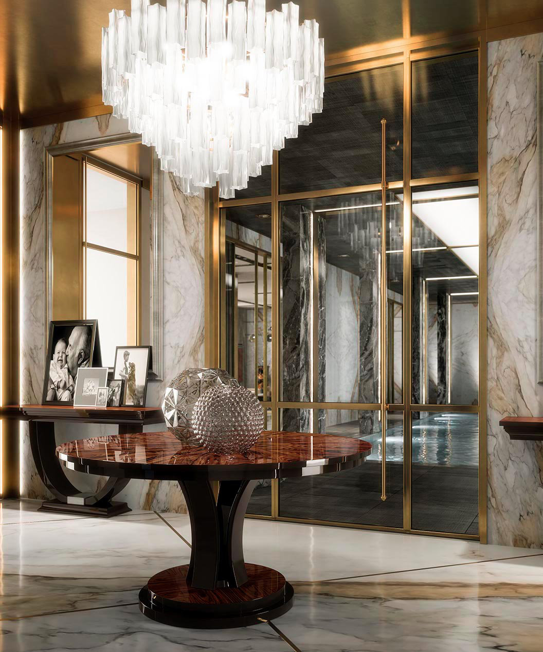 David Michael 51" Pedestal Dining Table | Wayfair