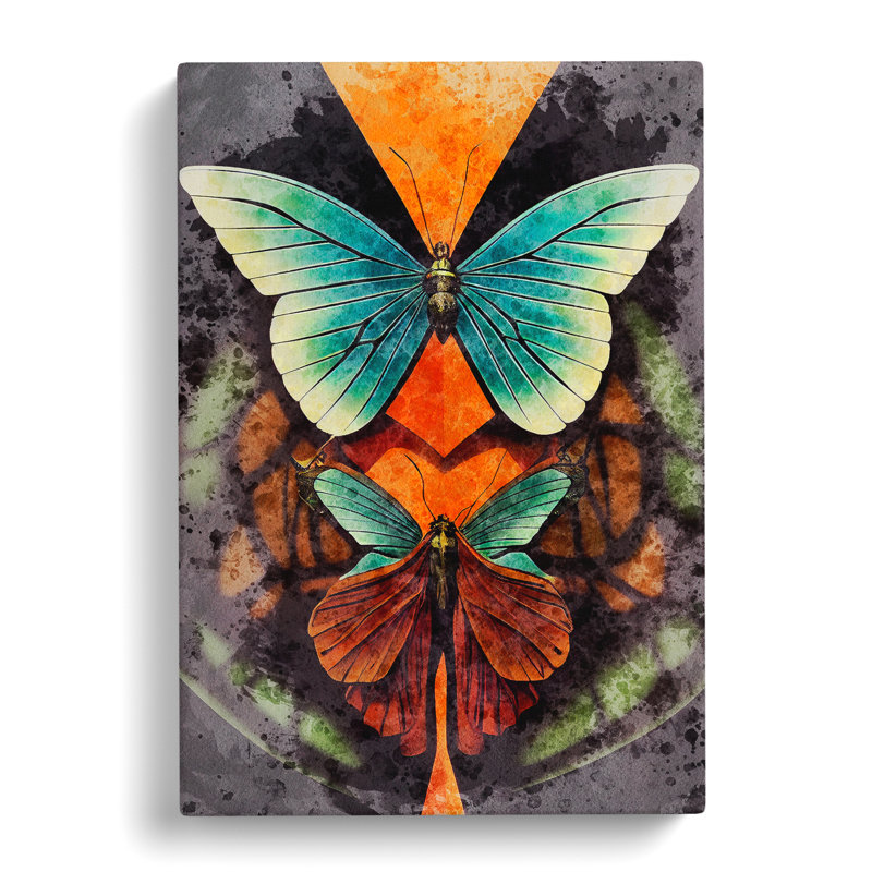 Brambly Cottage Butterflies in Watercolour No.1 - Painting | Wayfair.co.uk