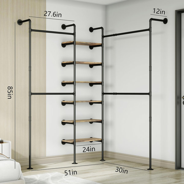 Wendes Kem Metal Clothes Rack | Wayfair
