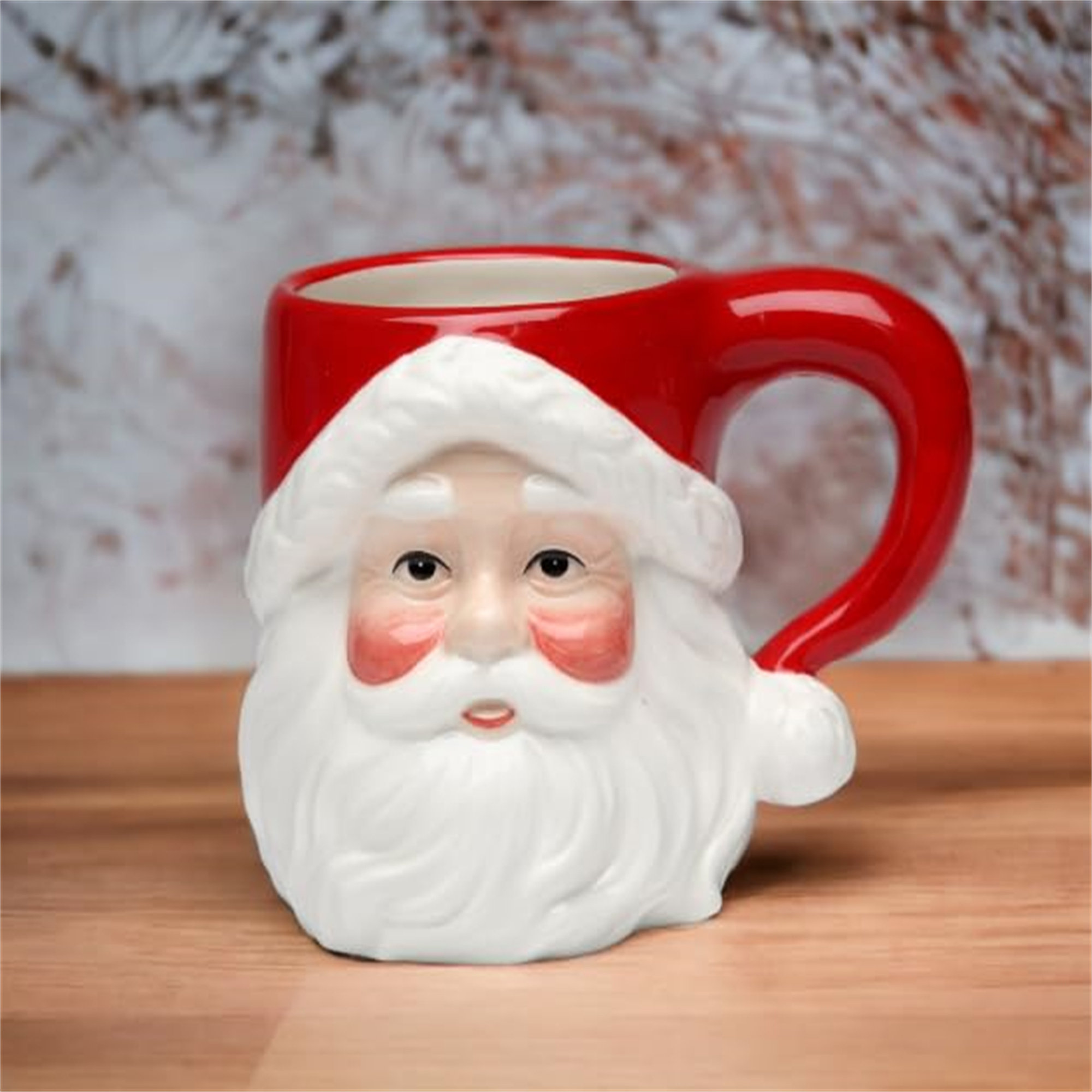The Holiday Aisle® Christmas Ceramic Classic Santa Heads Beverage ...