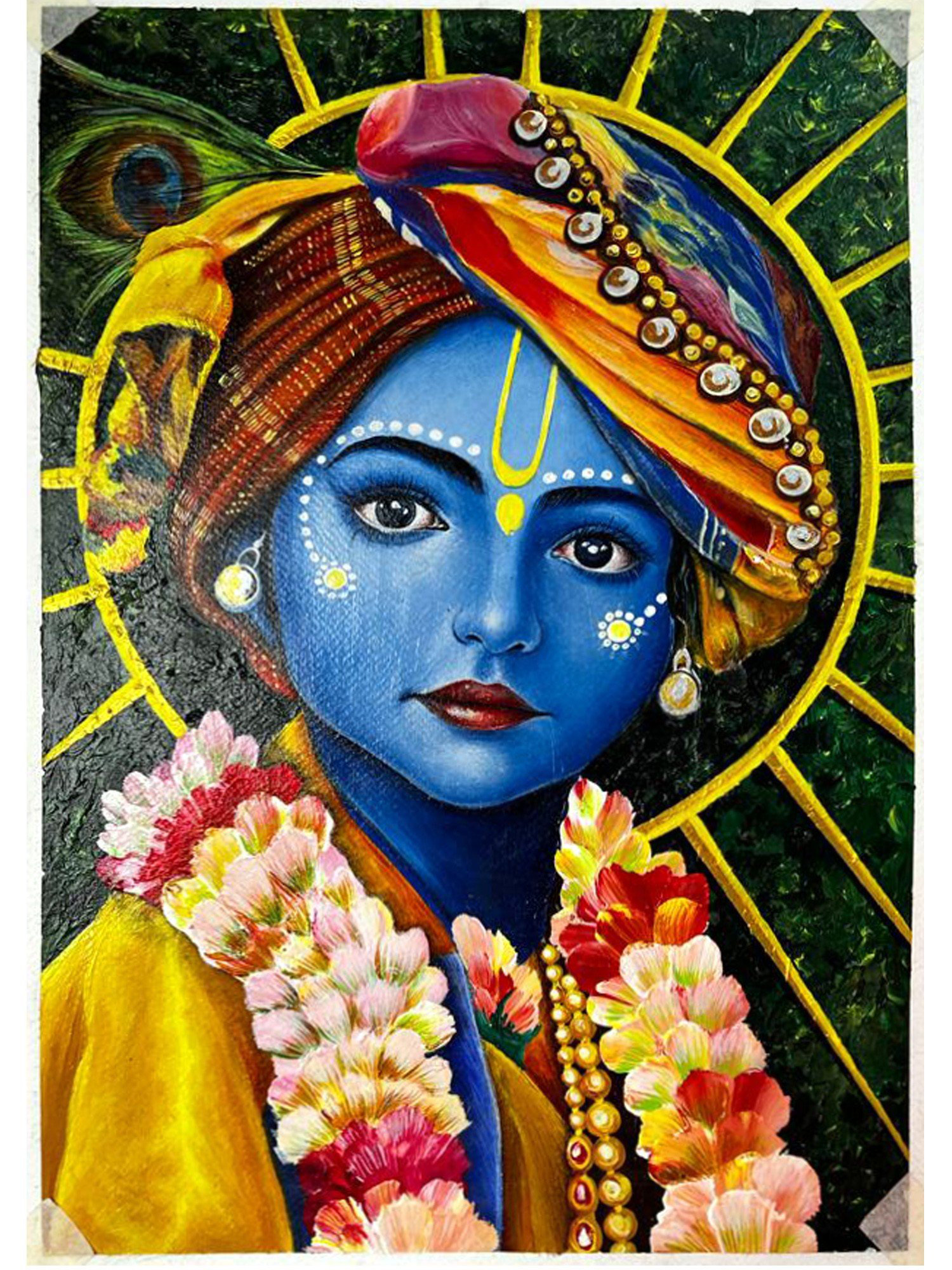 Exotic India Manmohana Krishna | Acrylic Paint | Painting By Sanju Basu ...