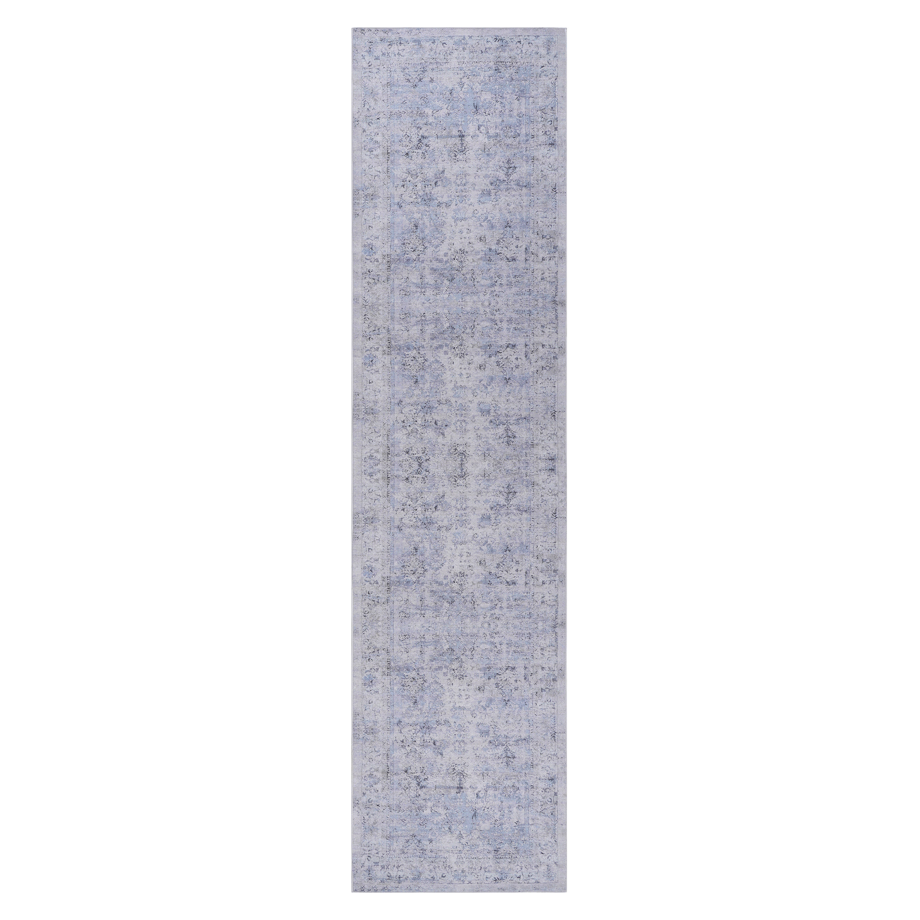 Williston Forge LOOM & LUXE Blue/Cream Runner Area Rugs | Wayfair