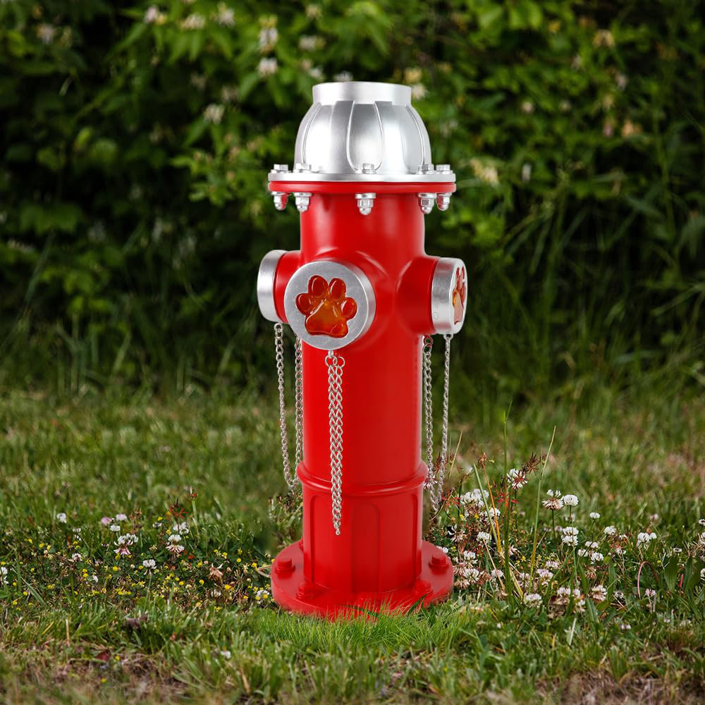 Lark Manor Fake Fire Hydrant Statues For Dogs To Pee On, 14.5" Solar ...