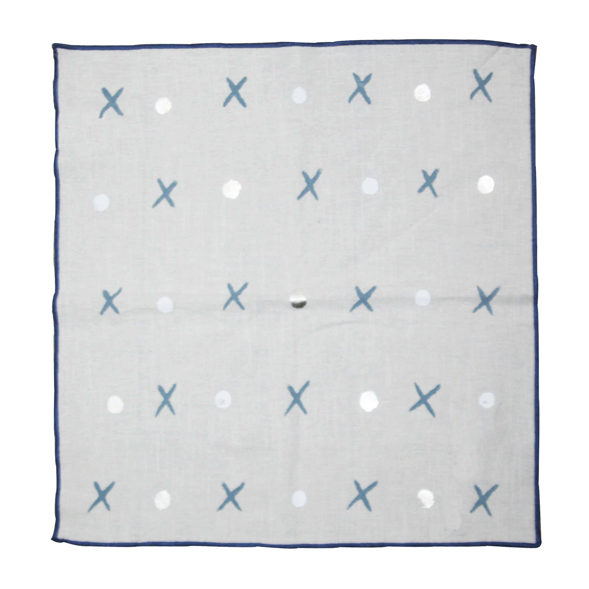 Ebern Designs Galata 17" Square Napkin - Blue, White, Natural | Wayfair