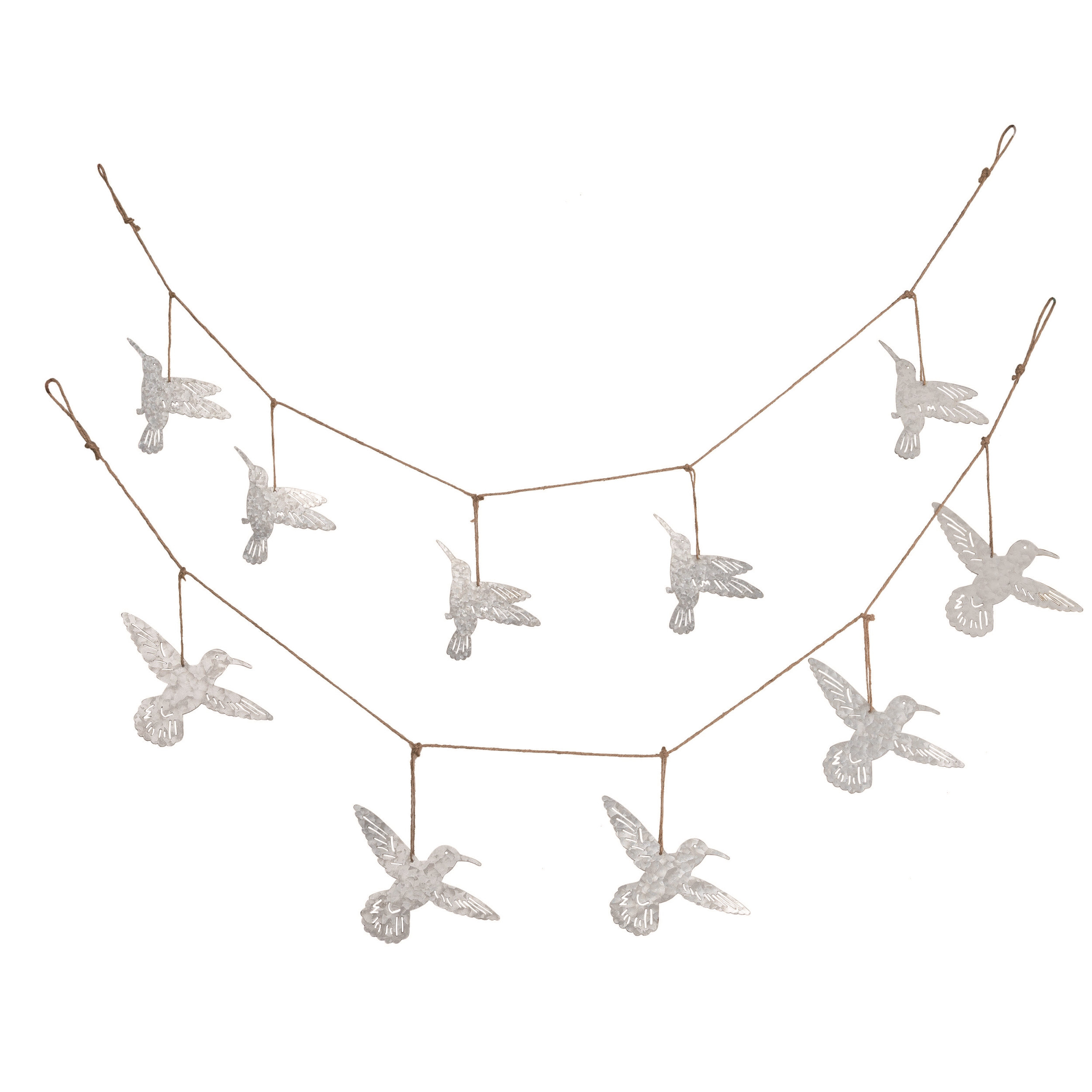 August Grove® Metal Hummingbird Banner Set of 2 Spring Home Decorations ...