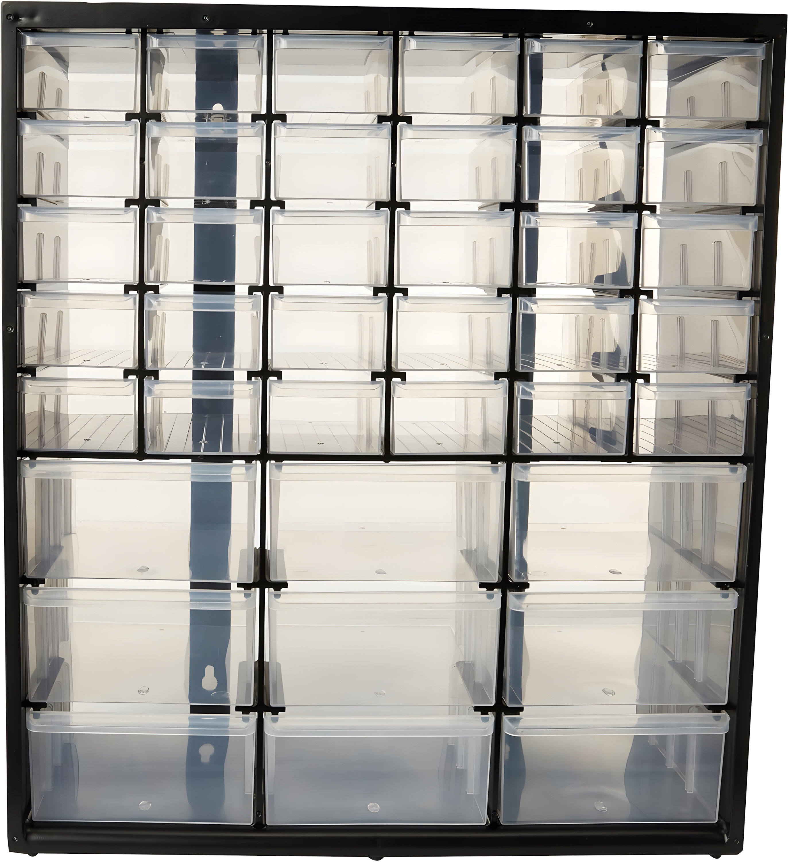 Rebrilliant 39-Compartment Clear Plastic Storage Organizer With Modular ...