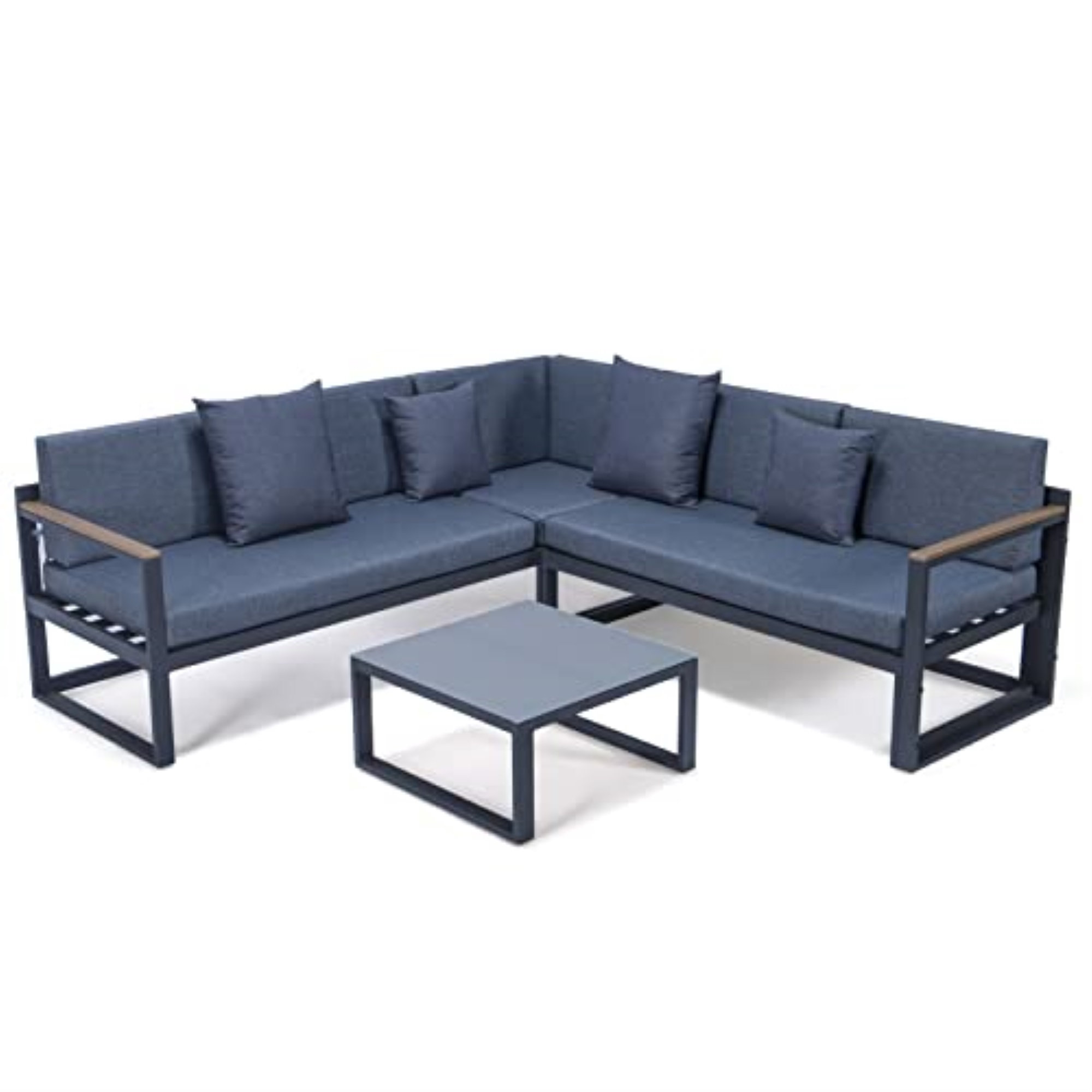 Latitude Run® Zahava 3 Piece Sectional Seating Group with Cushions ...