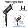 MW LIGHTING 4PK Adjustable LED Bullet Spot Light - Low Voltage ...