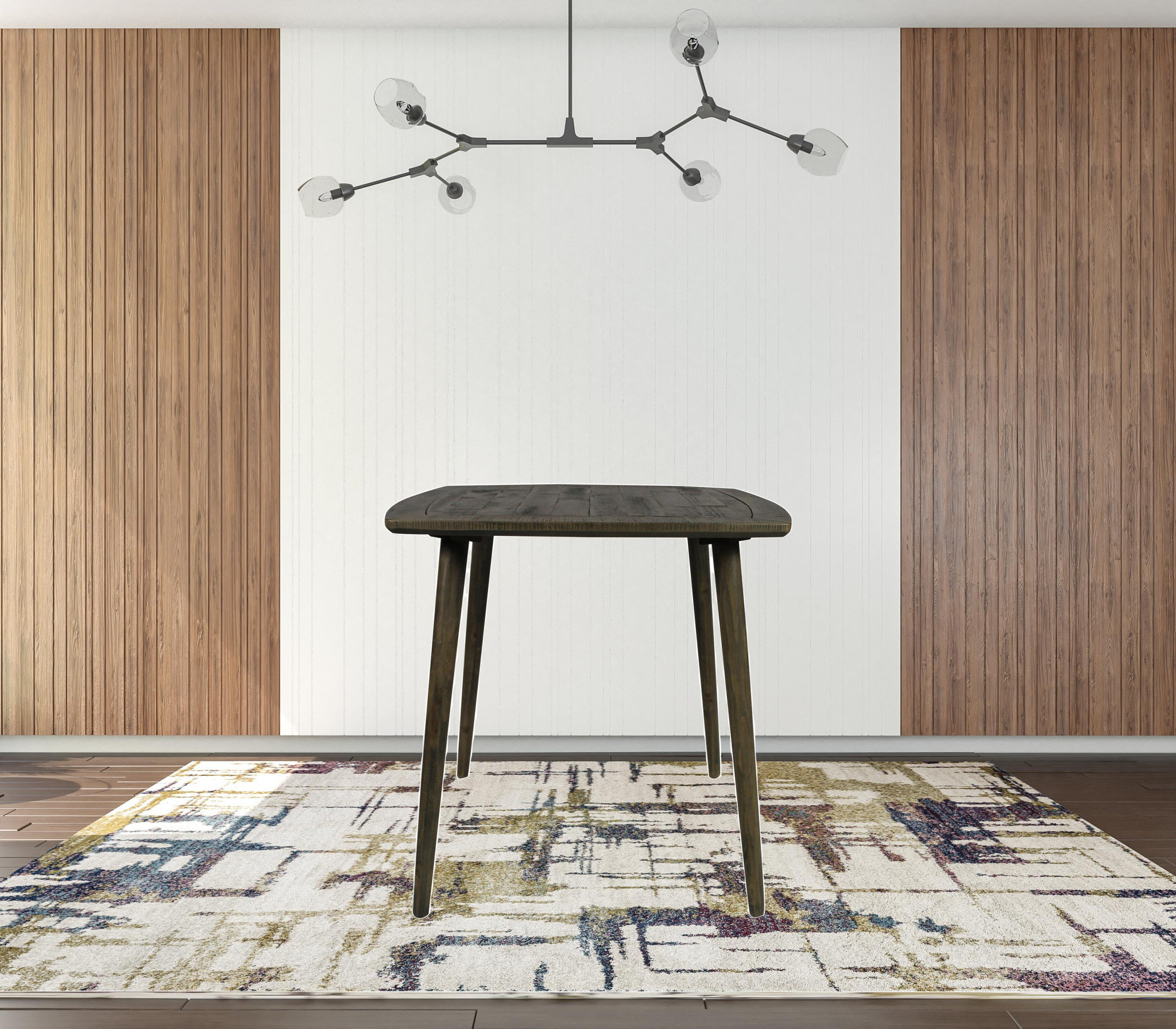 George Oliver Counter Height 36" Pine Solid Wood Dining Table | Wayfair