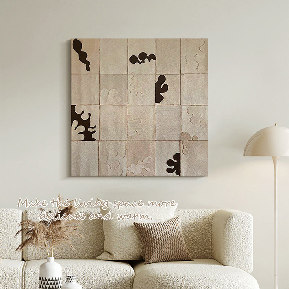 FOLVOJ Three-dimensional carving "Hexu" wabi Sabi wind hanging painting ...