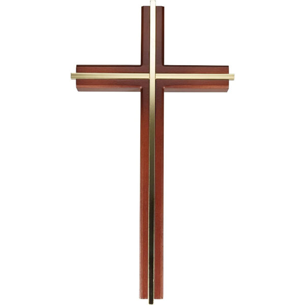 Trinx Wall Cross, Catholic Wooden Wall Décor | Wayfair